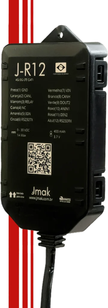 J-R12 - Rastreador com Leitura da Rede CAN - Jmak Tecnologia